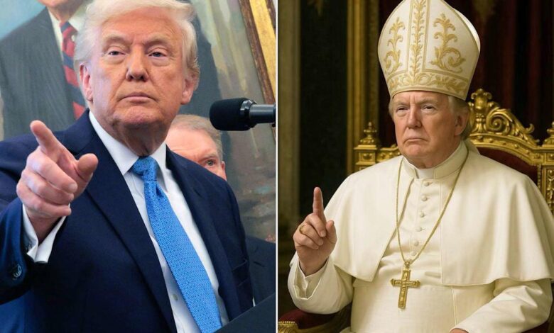 Donald Trump répond à la controverse autour de sa photo IA à l'effigie ...